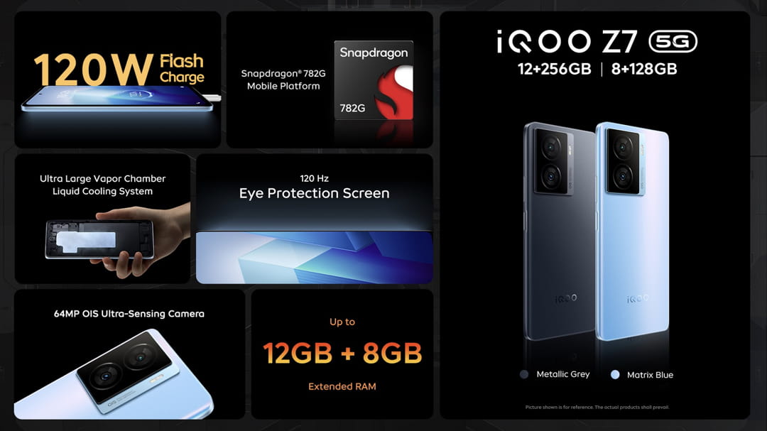 iQOO Z7 Series 5G เปิดตัวอย่างเป็นทางการในไทย ราคาเริ่มต้น 7,999 บาท