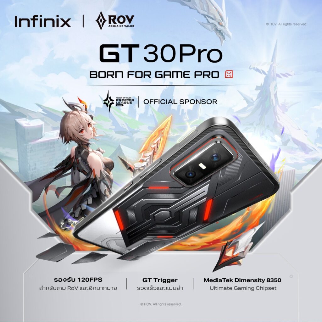 เร็ว แรง แม่นยำ! Infinix GT 30 Pro เกมมิ่งโฟนของเกมเมอร์ตัวจริง